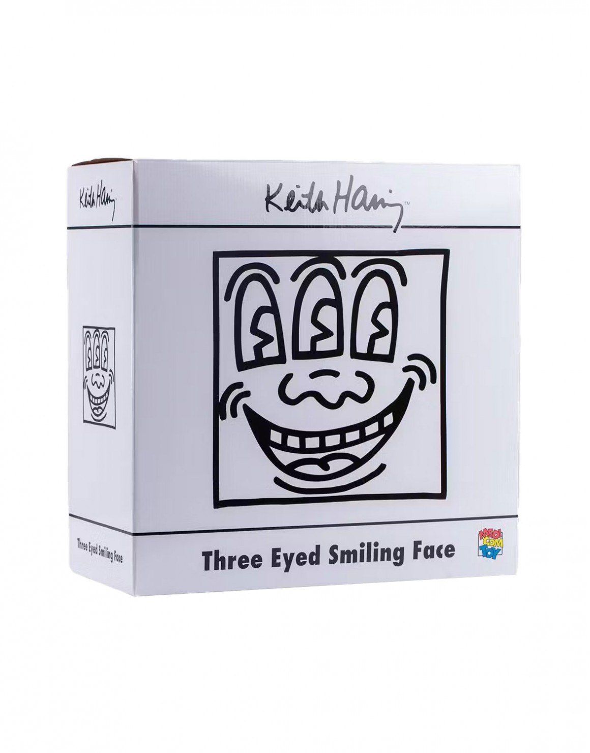 Medicom Toy Keith Haring Statue Three Eyed Smiling Face